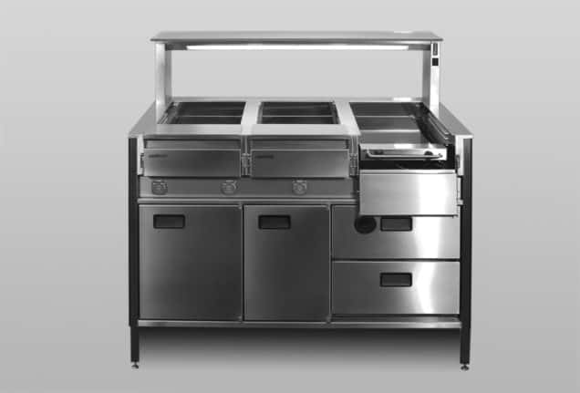 BGL Rieber Varithek Buffet Severy Unit, with Varithek induction hobs, interchangeable - BGL Rieber