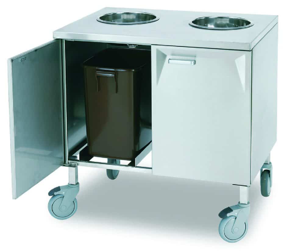 Mobile food waste storage trolley - BGL Rieber